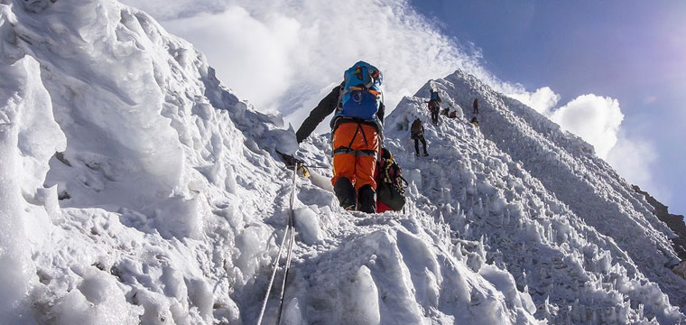 Mountain Climbing in Nepal - Himalayan Glacier